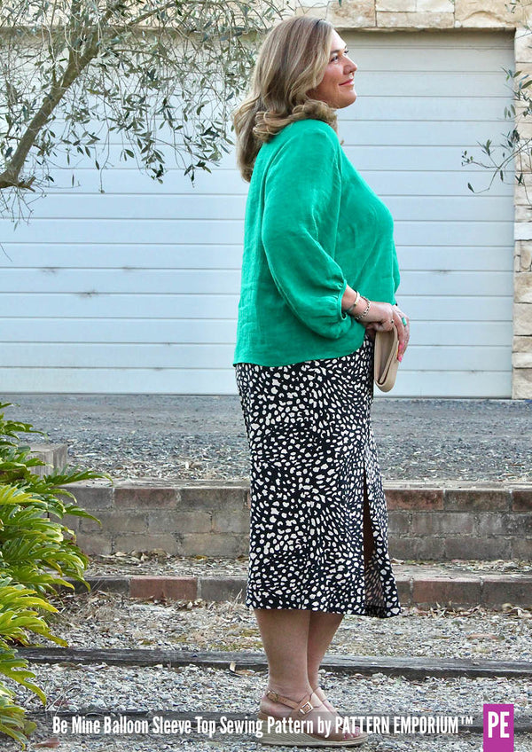 Be Mine Balloon Sleeve Top - Pattern Emporium