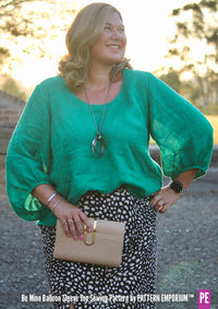 Be Mine Balloon Sleeve Top - PATTERN EMPORIUM