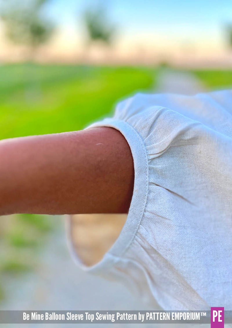 Be Mine Balloon Sleeve Top - Pattern Emporium