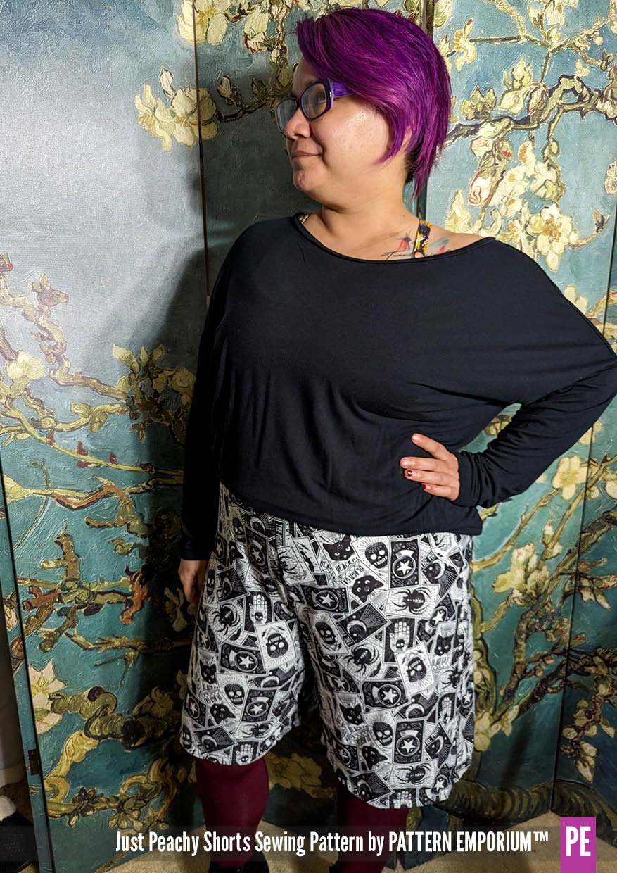 Just Peachy Stretch Shorts - Pattern Emporium