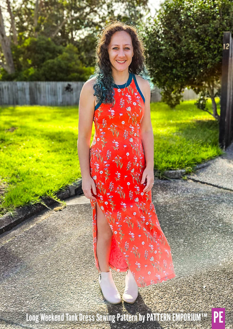 Long Weekend | Wide Binding Tank Dress Sewing Pattern - Pattern Emporium