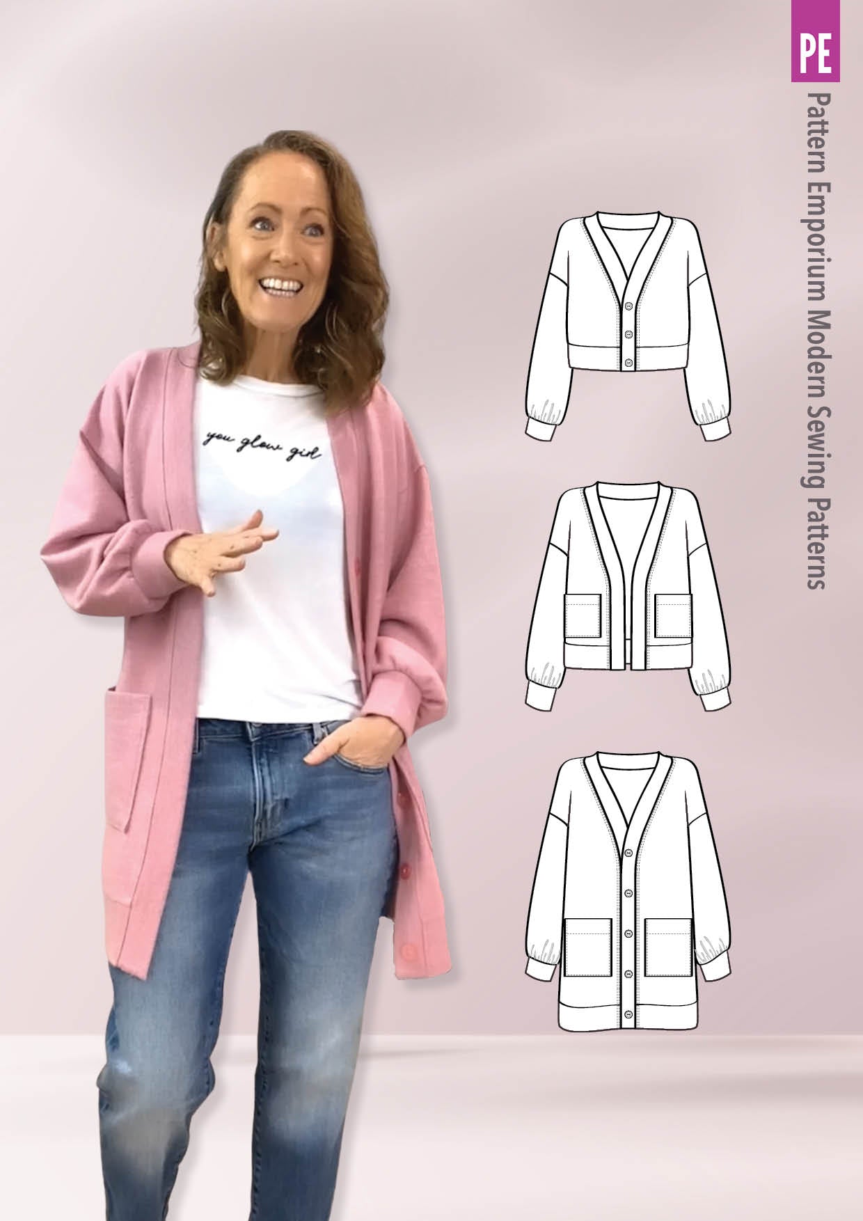 Grab A Cuppa Oversized Cardigan – Pattern Emporium