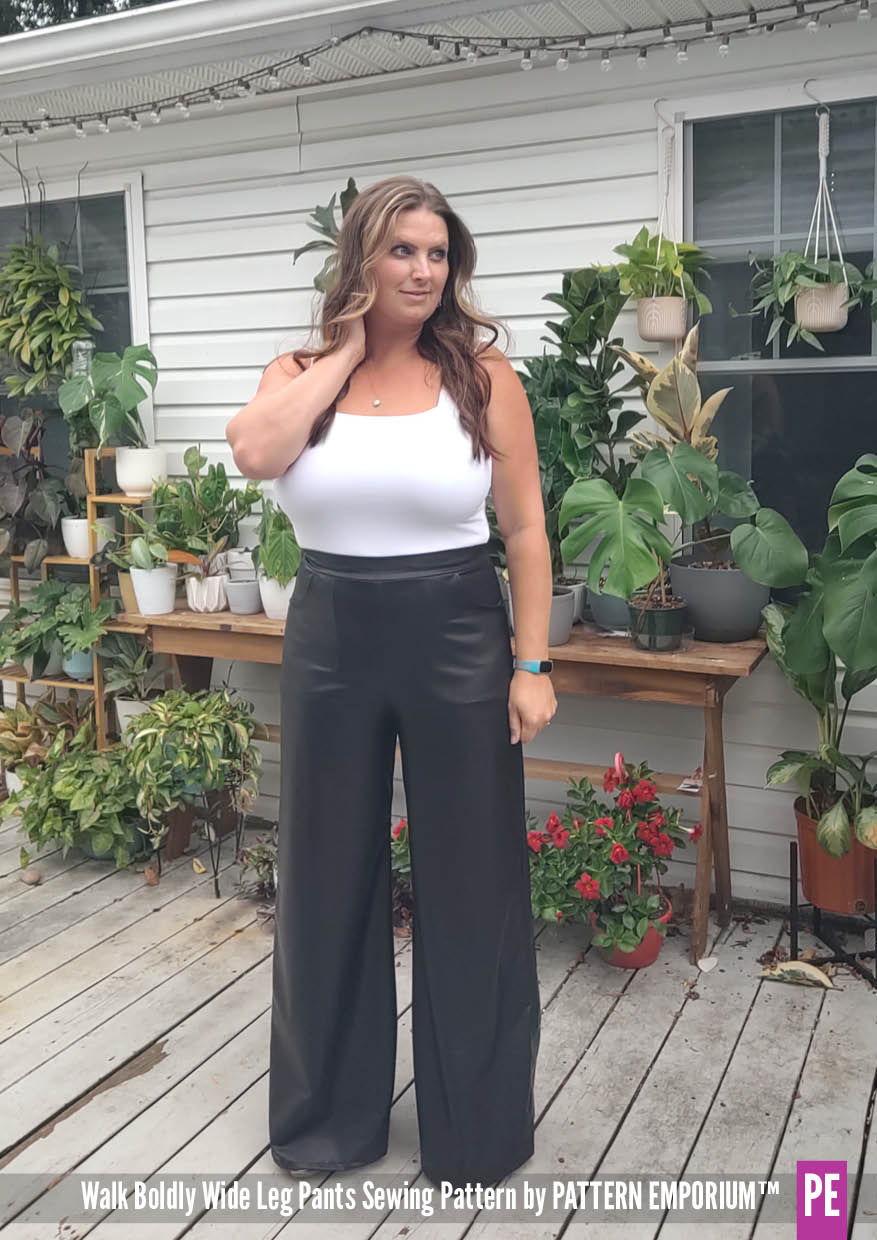 Walk Boldly Wide Leg Pants Sewing Pattern - PATTERN EMPORIUM