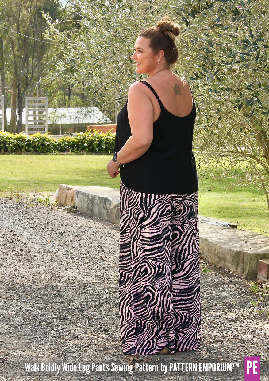 Walk Boldly Wide Leg Pants Sewing Pattern - PATTERN EMPORIUM