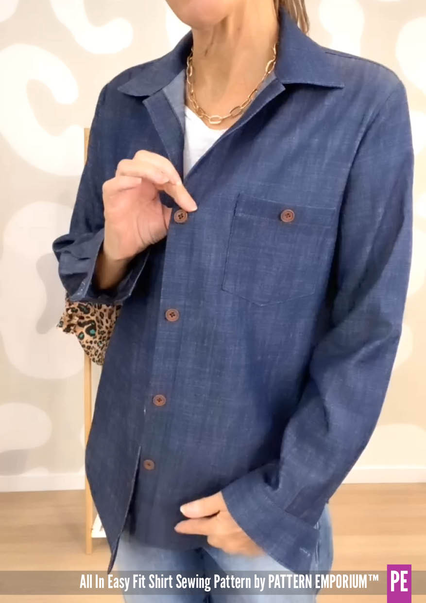 All In Easy Fit Shirt Sewing Pattern - PATTERN EMPORIUM