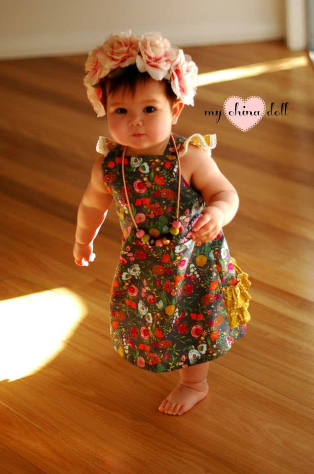 Baby & Toddler Pinafore Sewing Pattern with BONUS Nappy (Diaper) Cover ...