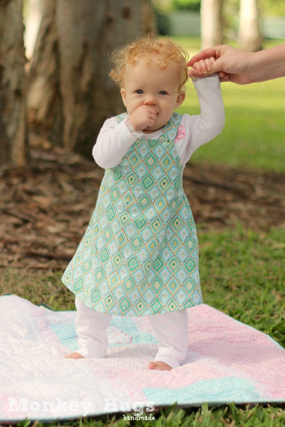 Baby & Toddler Pinafore Sewing Pattern with BONUS Nappy (Diaper) Cover ...