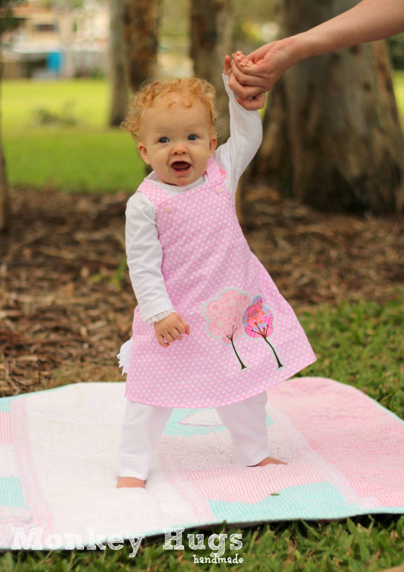 Baby & Toddler Pinafore Sewing Pattern with BONUS Nappy (Diaper) Cover ...