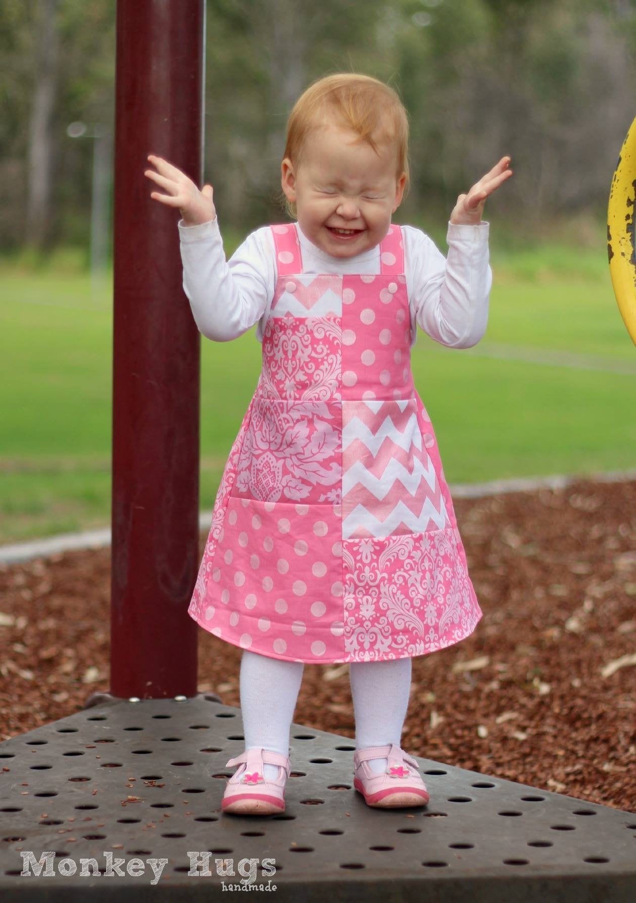 Baby & Toddler Pinafore Sewing Pattern with BONUS Nappy (Diaper) Cover ...