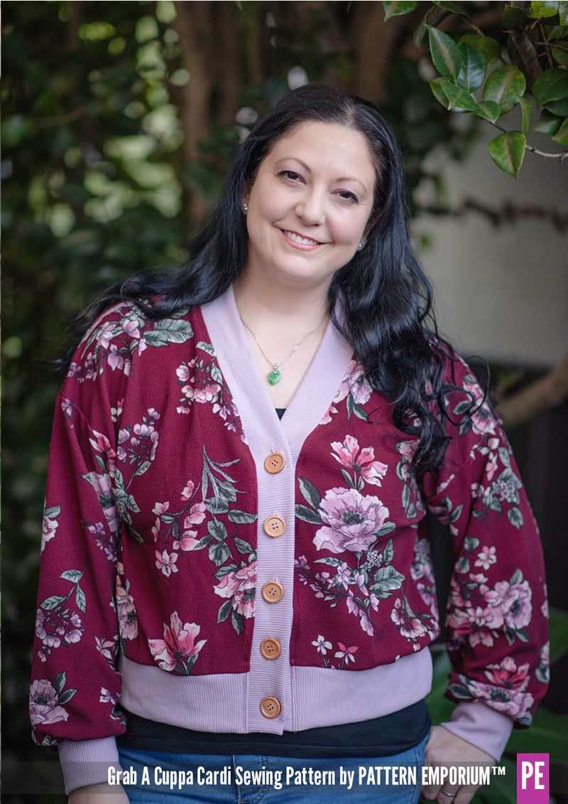 Grab A Cuppa Oversized Cardigan - PATTERN EMPORIUM