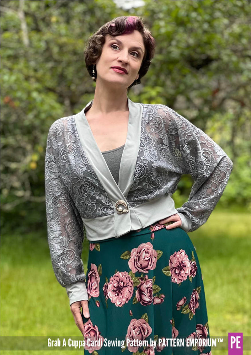 Grab A Cuppa Oversized Cardigan - PATTERN EMPORIUM