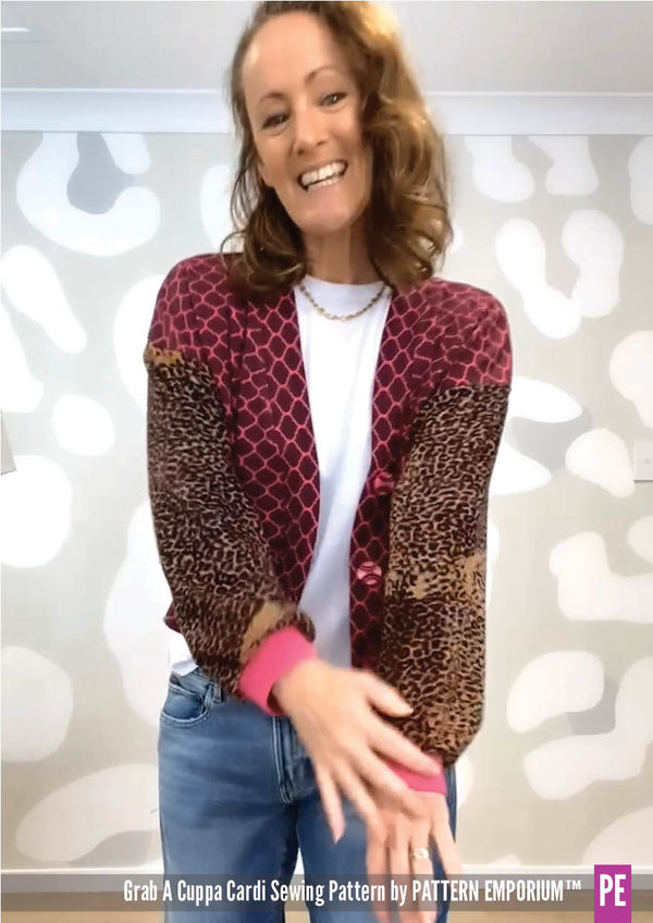 Grab A Cuppa Oversized Cardigan - Pattern Emporium