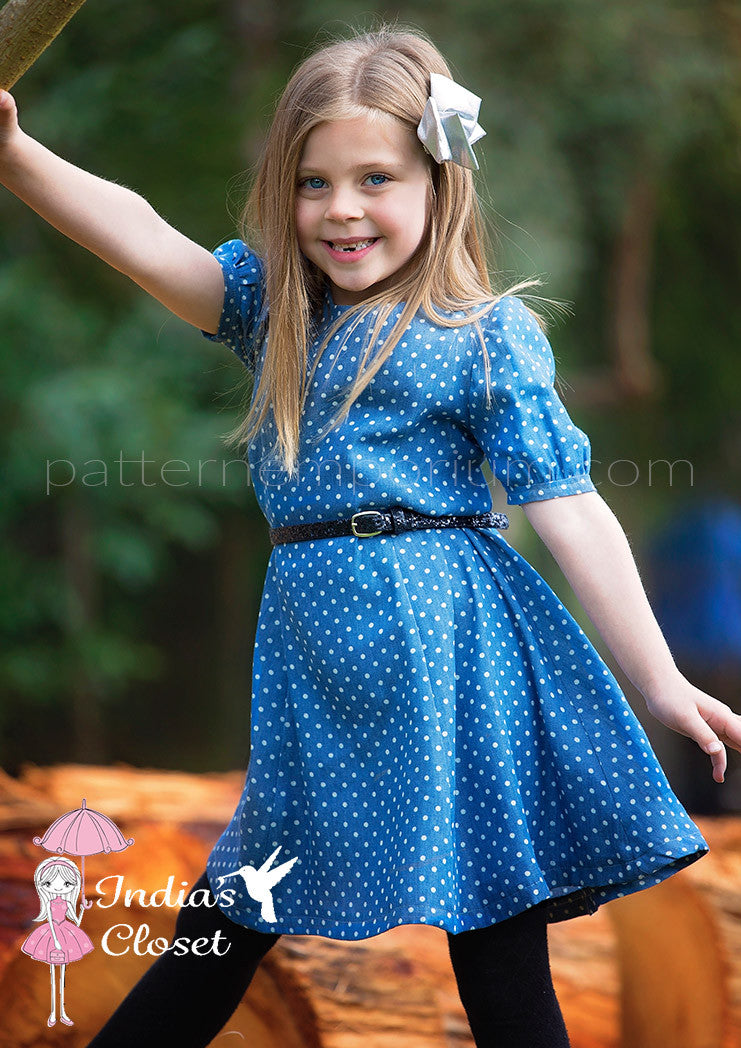 Girls Party Dress Sewing Pattern - Pattern Emporium