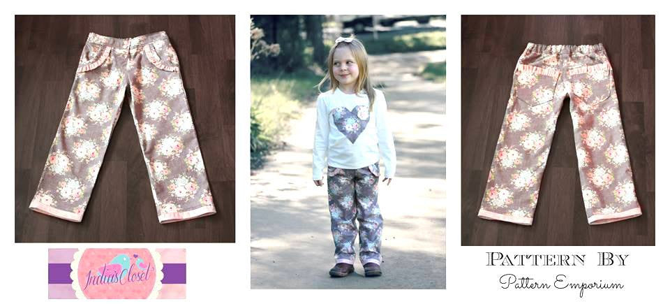 PDF Pattern: Kids Straight Leg Jeans Sewing Pattern - Pattern Emporium