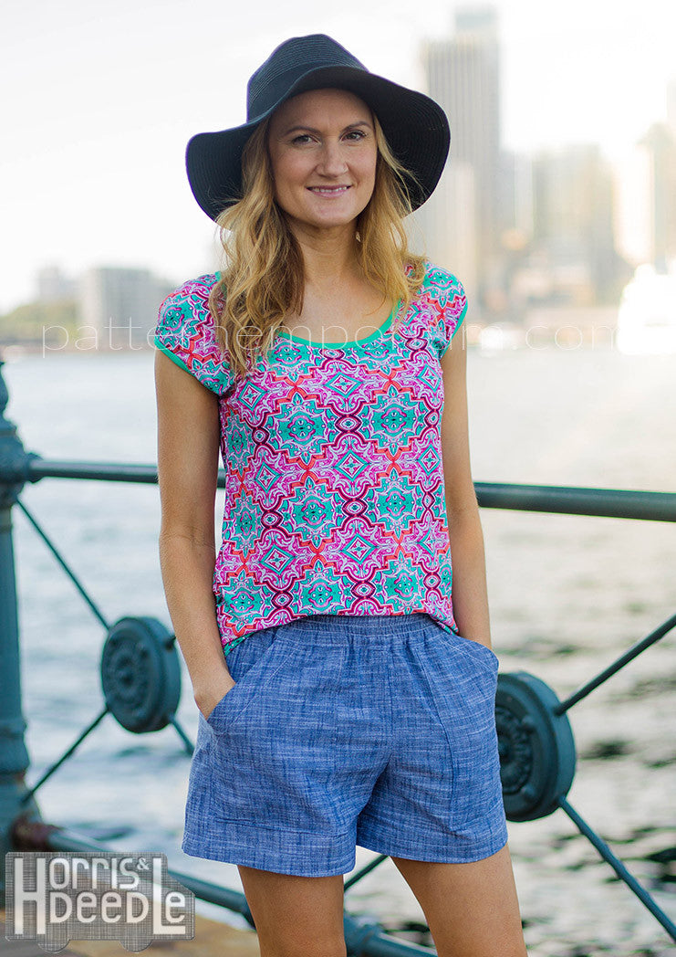 Ladies Getaway Pull on Shorts PDF Sewing Pattern - PATTERN EMPORIUM
