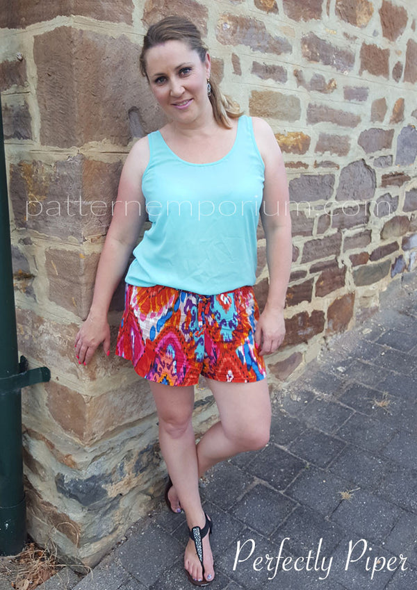 Ladies Getaway Pull on Shorts PDF Sewing Pattern - PATTERN EMPORIUM