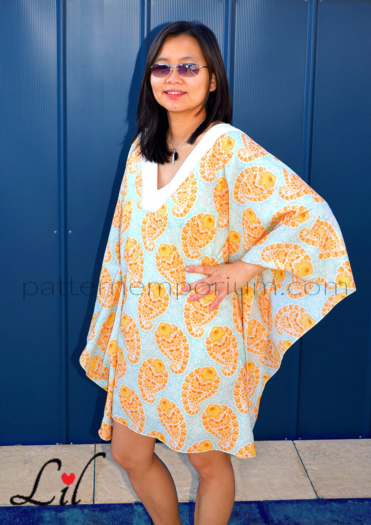Ladies kaftan sewing pattern - Pattern Emporium