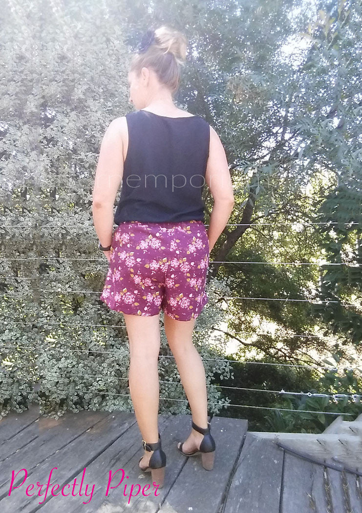 Ladies Pleat Front Shorts sewing pattern - PATTERN EMPORIUM