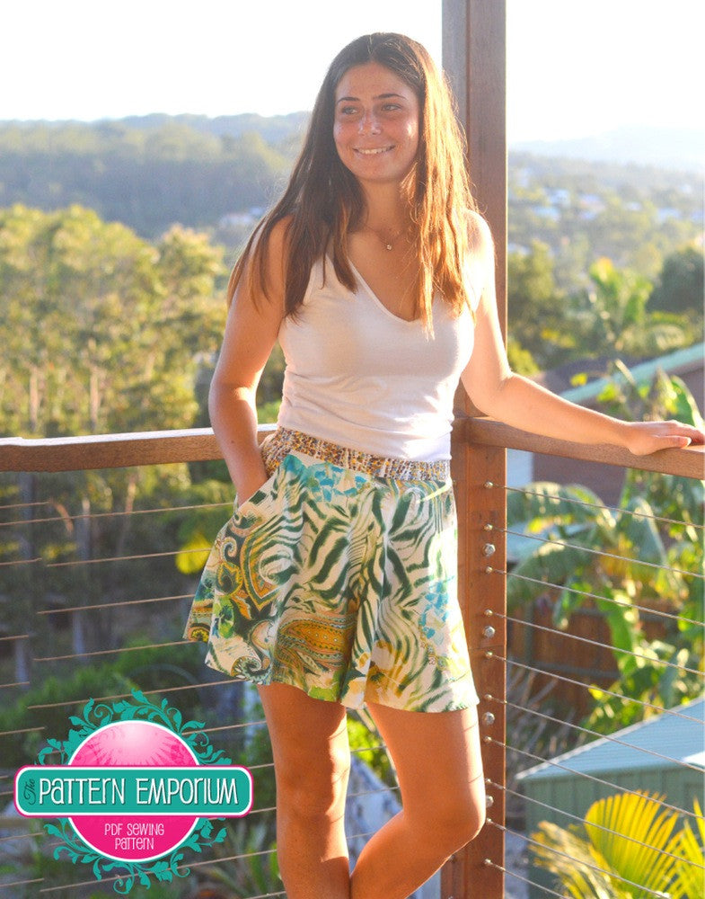 Ladies Swing Shorts PDF Sewing Pattern - Easy fit or tailored - Pattern ...
