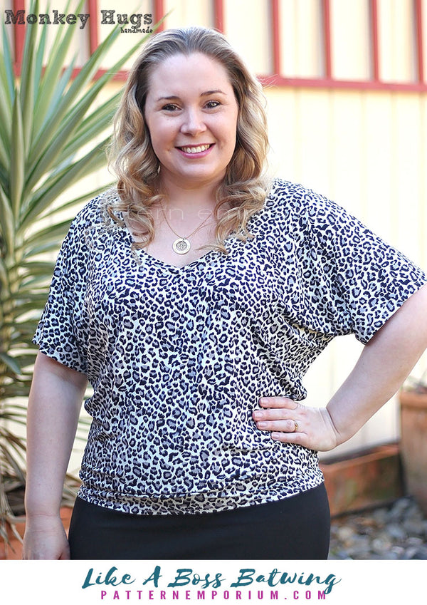 Like A Boss Batwing Top Pattern for Women (Long & Short Sleeve ...