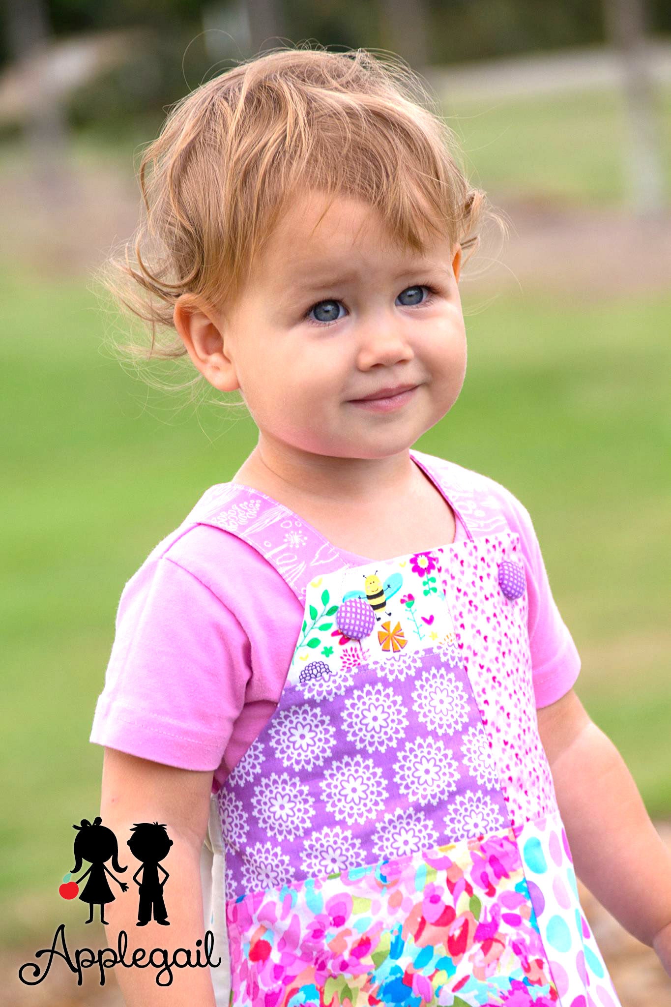 Girls Pinafore Dress Sewing Pattern including Patchwork - Pattern Emporium