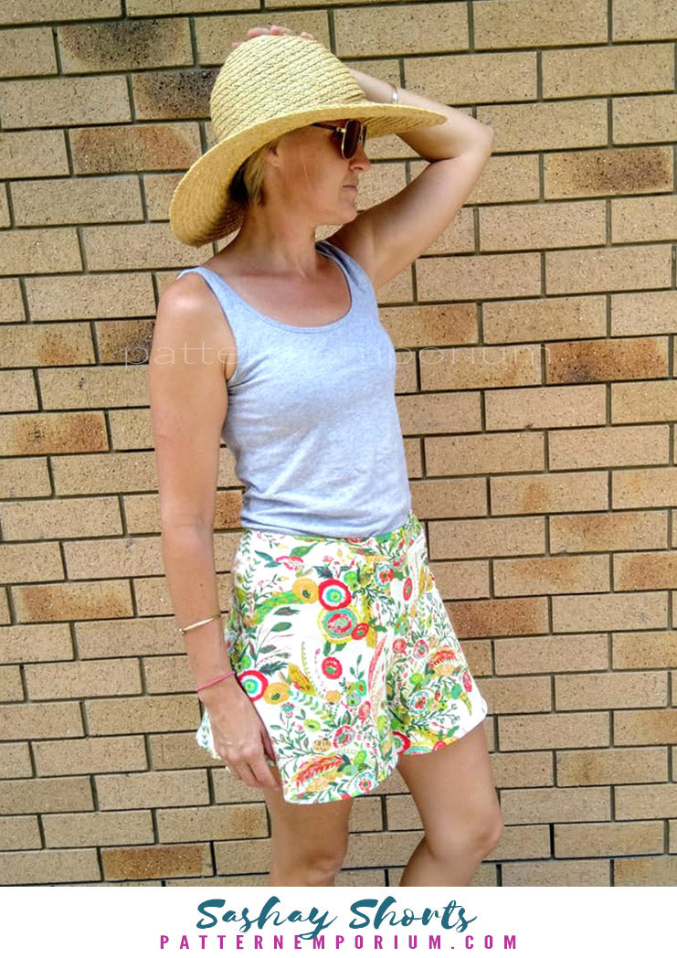 Woman's Flared Shorts Sewing Pattern - Pattern Emporium
