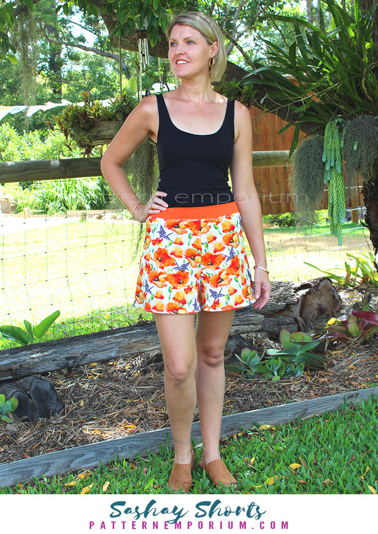 Woman's Flared Shorts Sewing Pattern - Pattern Emporium
