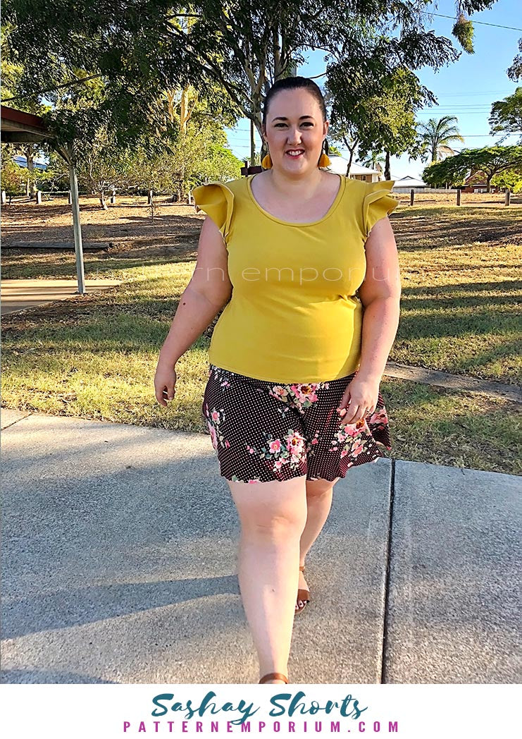 Woman's Flared Shorts Sewing Pattern - Pattern Emporium