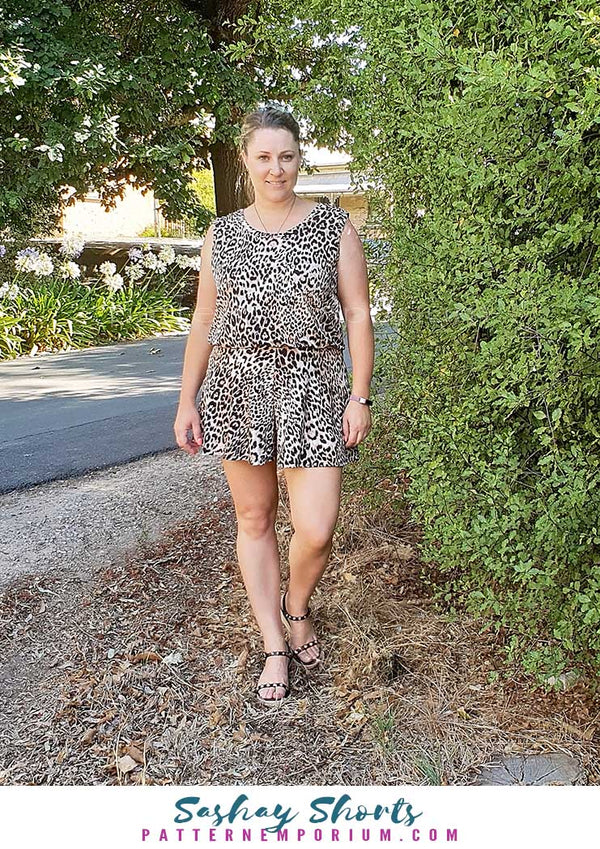 Woman's Flared Shorts Sewing Pattern - Pattern Emporium