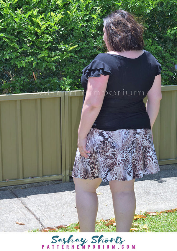 Woman's Flared Shorts Sewing Pattern - PATTERN EMPORIUM