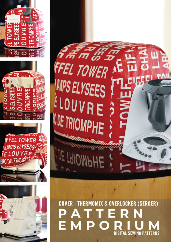 Thermomix (& Overlocker) Cover Sewing Pattern by Pattern Emporium ...