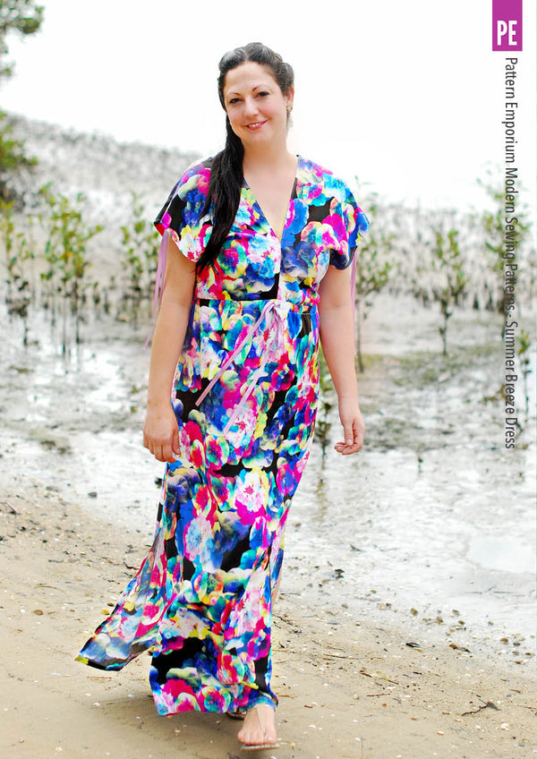 Maxi Dress Sewing Pattern | Summer Dress Pattern Online - PATTERN EMPORIUM