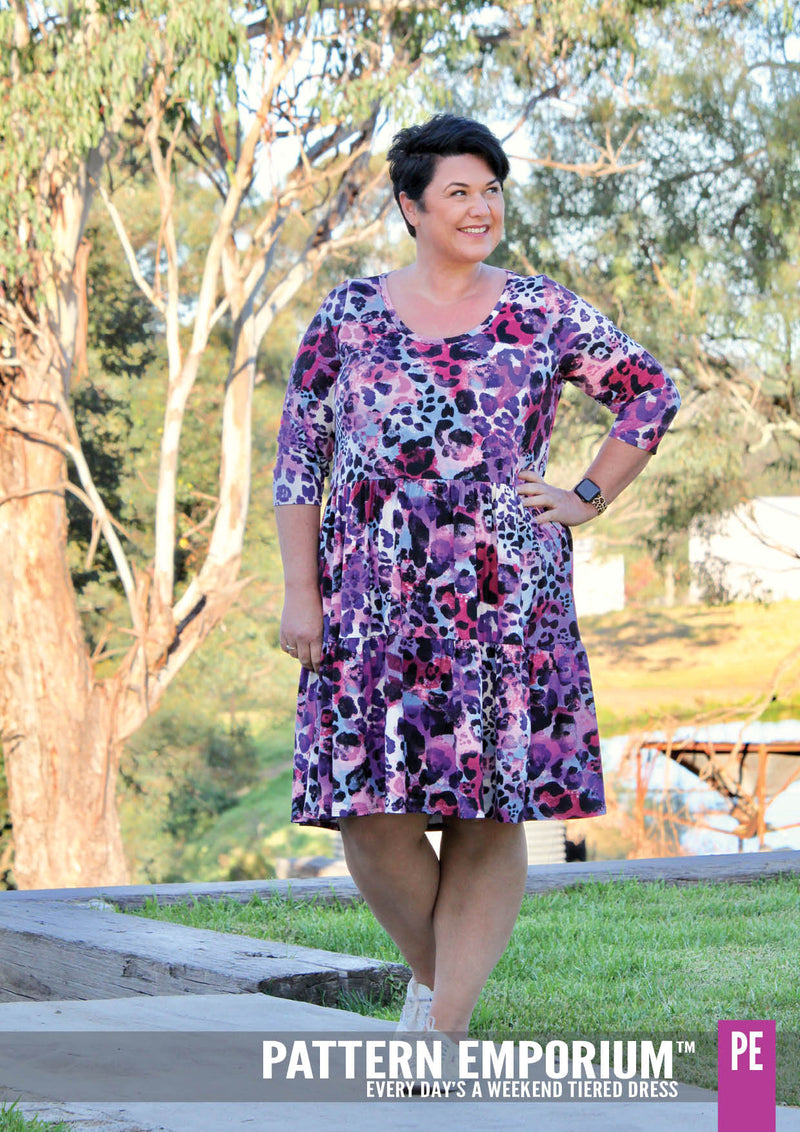 Easy Fit Tiered Dress PDF Sewing Pattern - Everyday's A Weekend ...