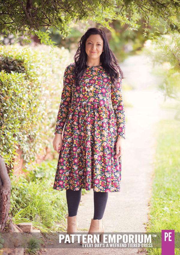 Easy Fit Tiered Dress PDF Sewing Pattern - Everyday's A Weekend ...