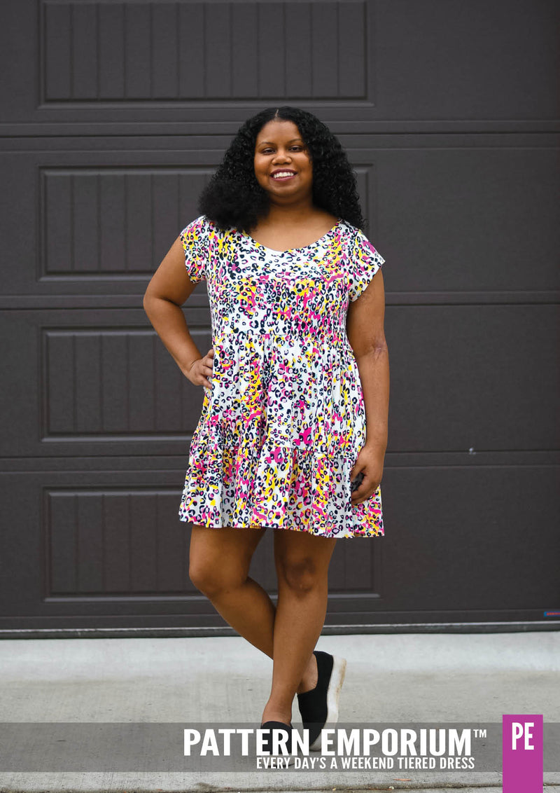 Easy Fit Tiered Dress PDF Sewing Pattern - Everyday's A Weekend ...