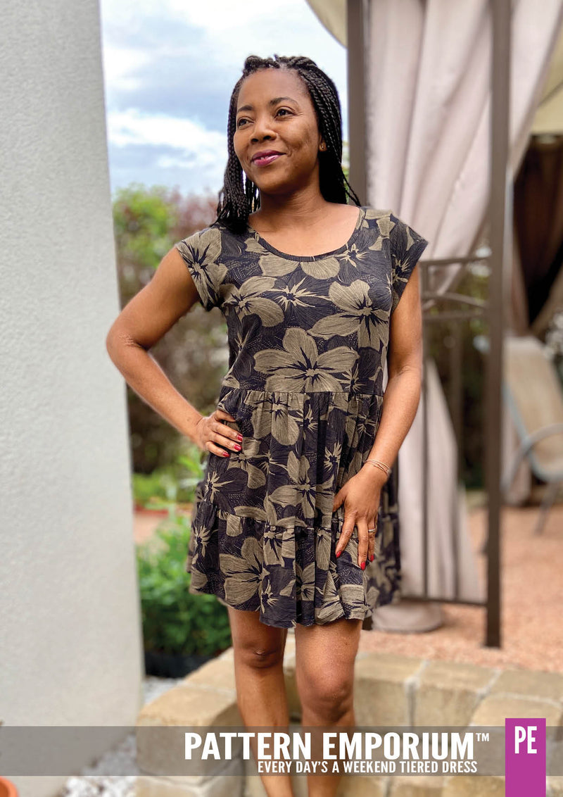 Easy Fit Tiered Dress PDF Sewing Pattern - Everyday's A Weekend ...