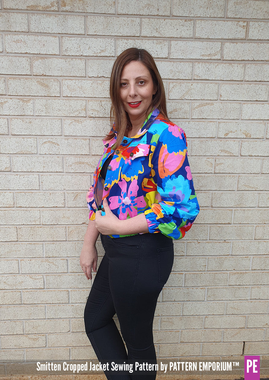 Smitten Cropped Jacket Sewing Pattern - PATTERN EMPORIUM