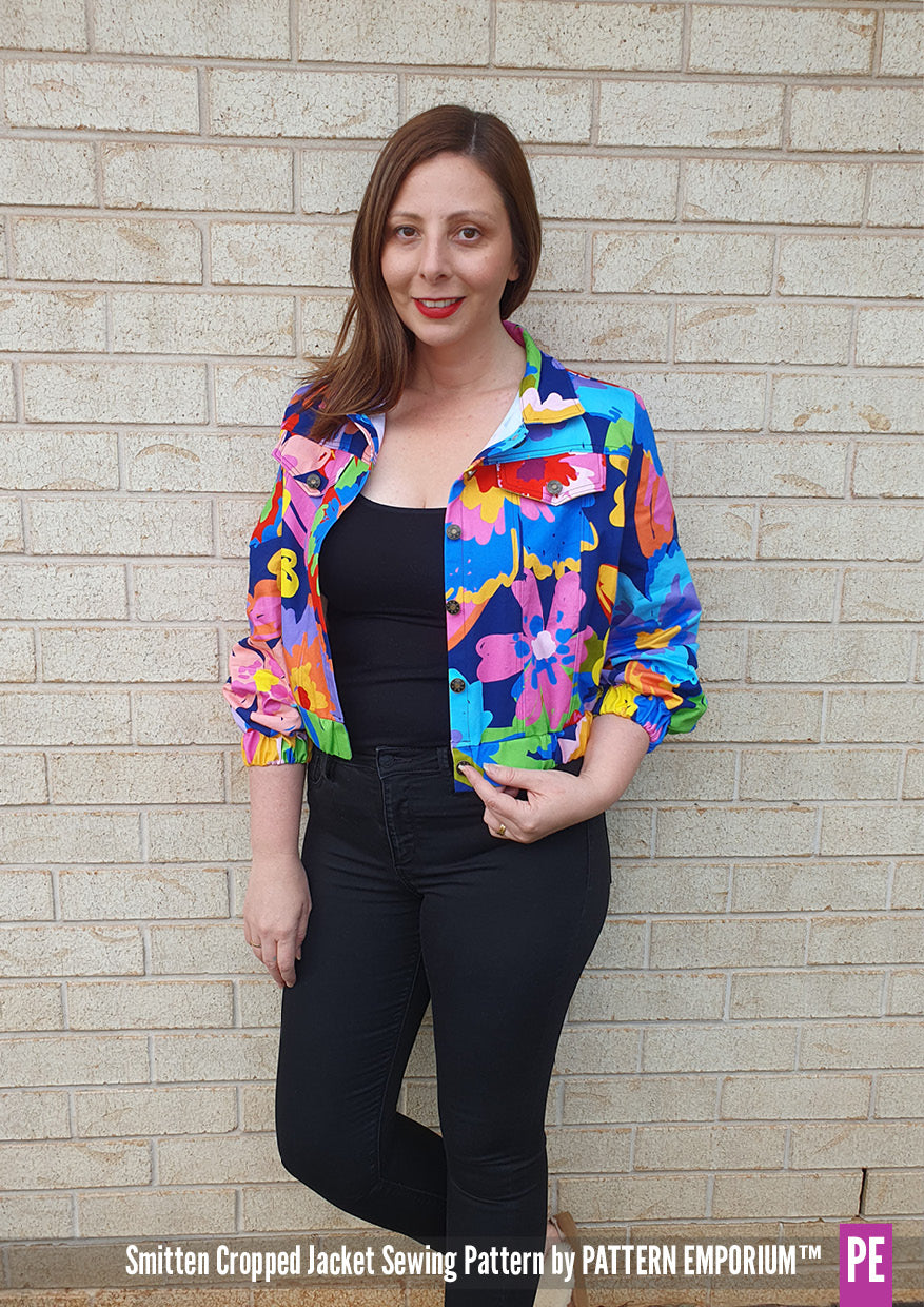 Smitten Cropped Jacket Sewing Pattern - Pattern Emporium