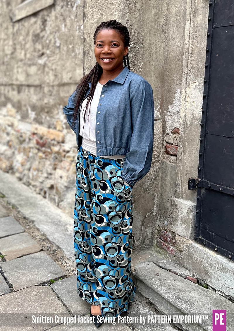 Smitten Cropped Jacket Sewing Pattern - Pattern Emporium