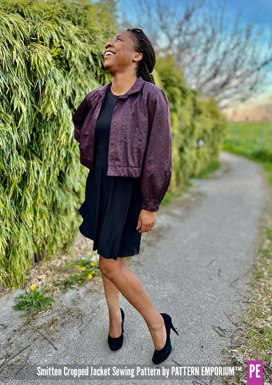 Smitten Cropped Jacket Sewing Pattern - Pattern Emporium