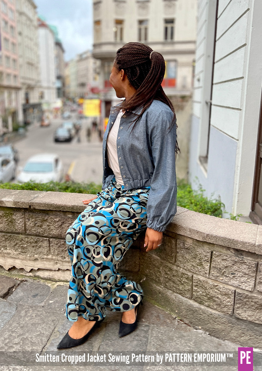 Smitten Cropped Jacket Sewing Pattern - Pattern Emporium